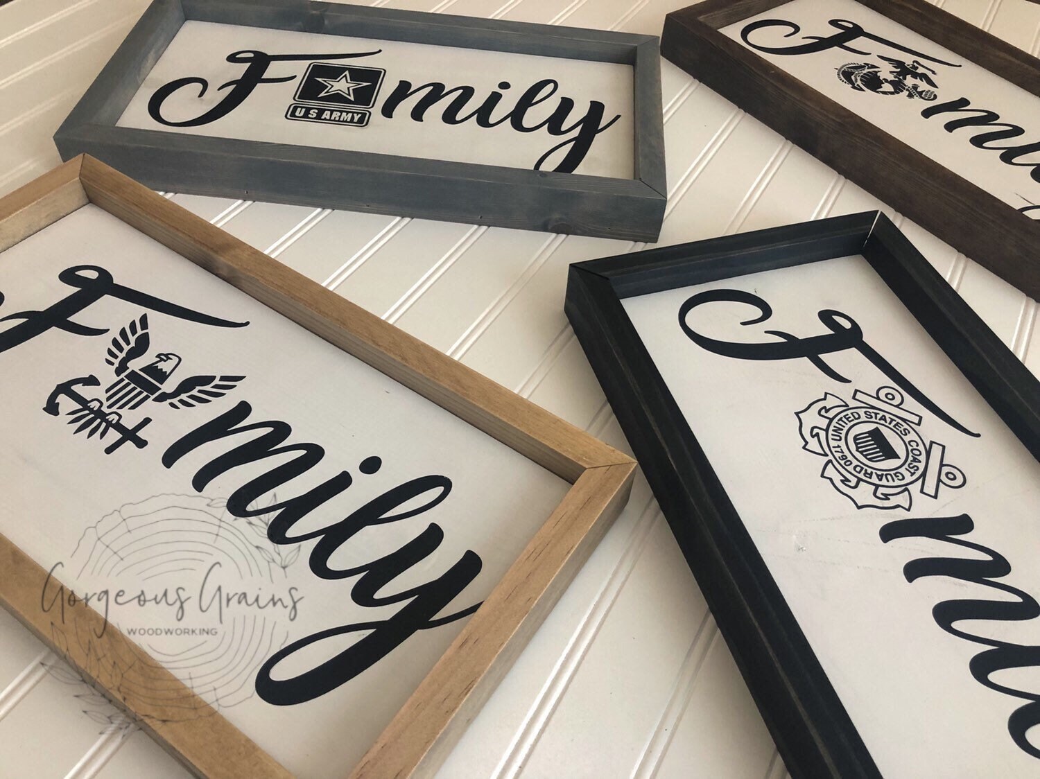 Family Military Wood Sign - Etsy