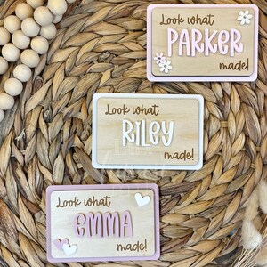 Look What I Made Magnet, Personalized Kids Name Magnet, Kids Artwork ...