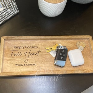 Custom Key Tray, Catch All Tray, Key Holder for Men, Key Tray for Dad ...