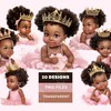 Pink Lemonade Baby Girl Clipart, 5 PNG, Little Black Girl in Lemon ...