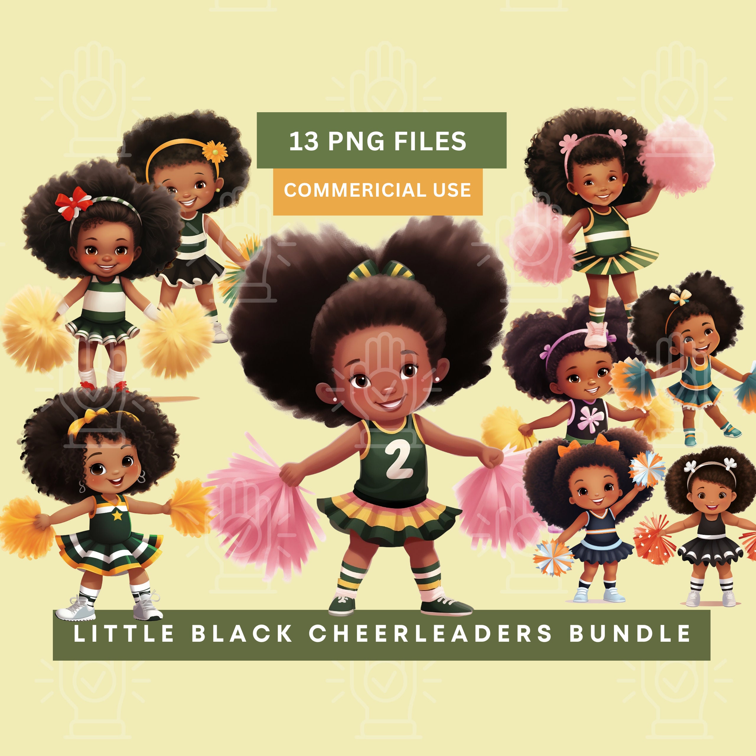 Cheerleaders Kids Clip Art