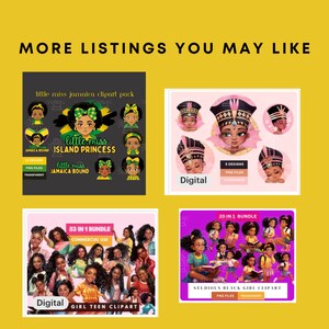 Little Miss Trinidad and Tobago Girl Clipart Red, Black, White, Trini ...