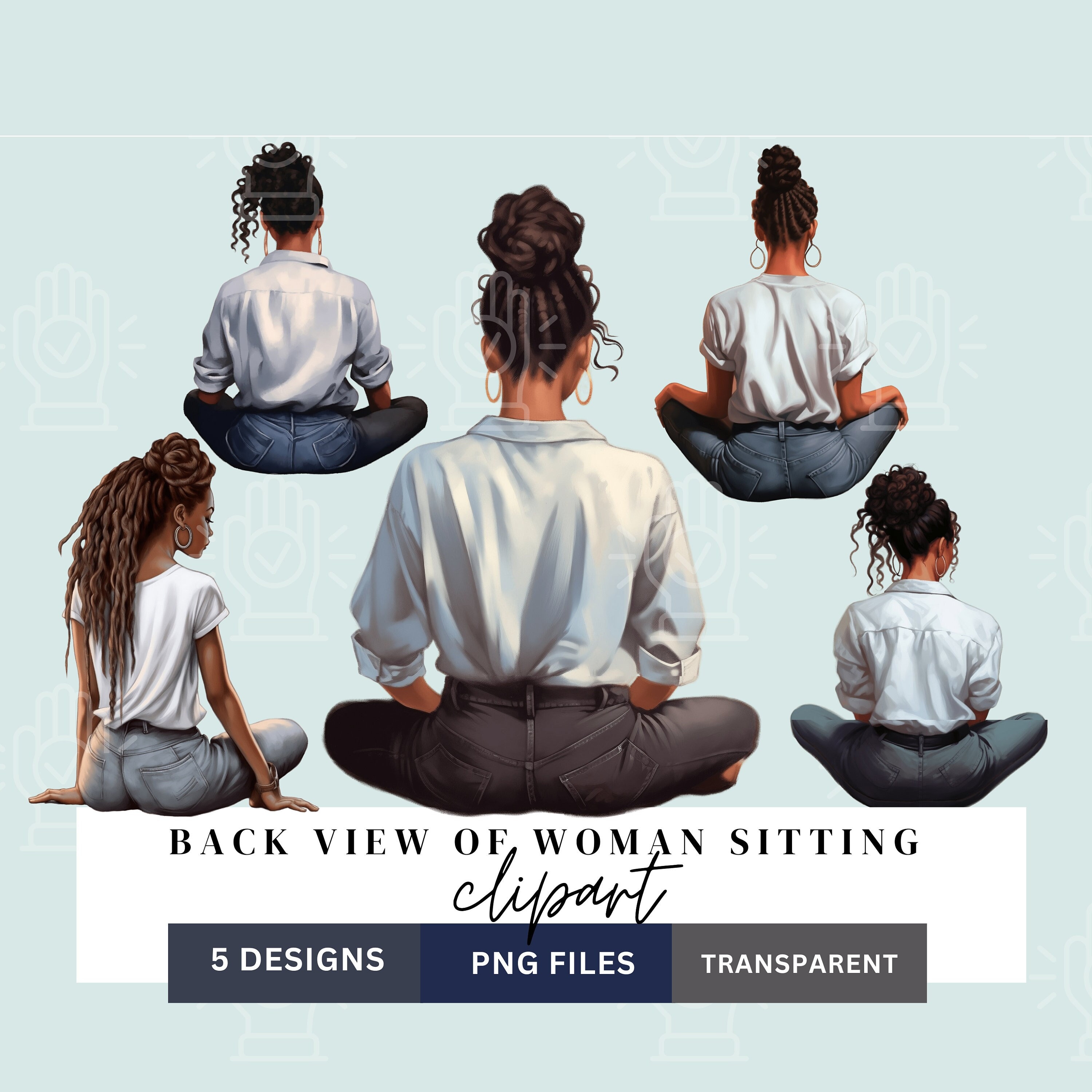 Girl Sitting Back Silhouette