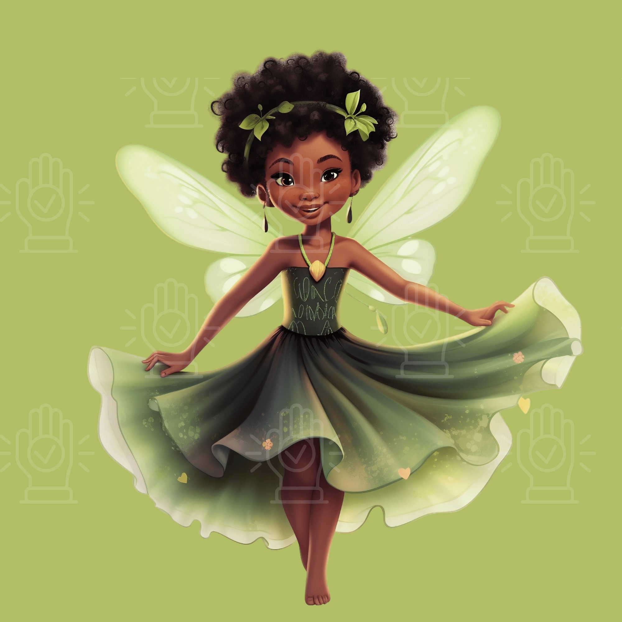 Black Fairy Clipart 21 PNG Bundle Multi-generational Women - Etsy