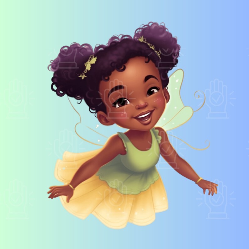 Black Fairy Clipart 21 PNG Bundle Multi-generational Women - Etsy