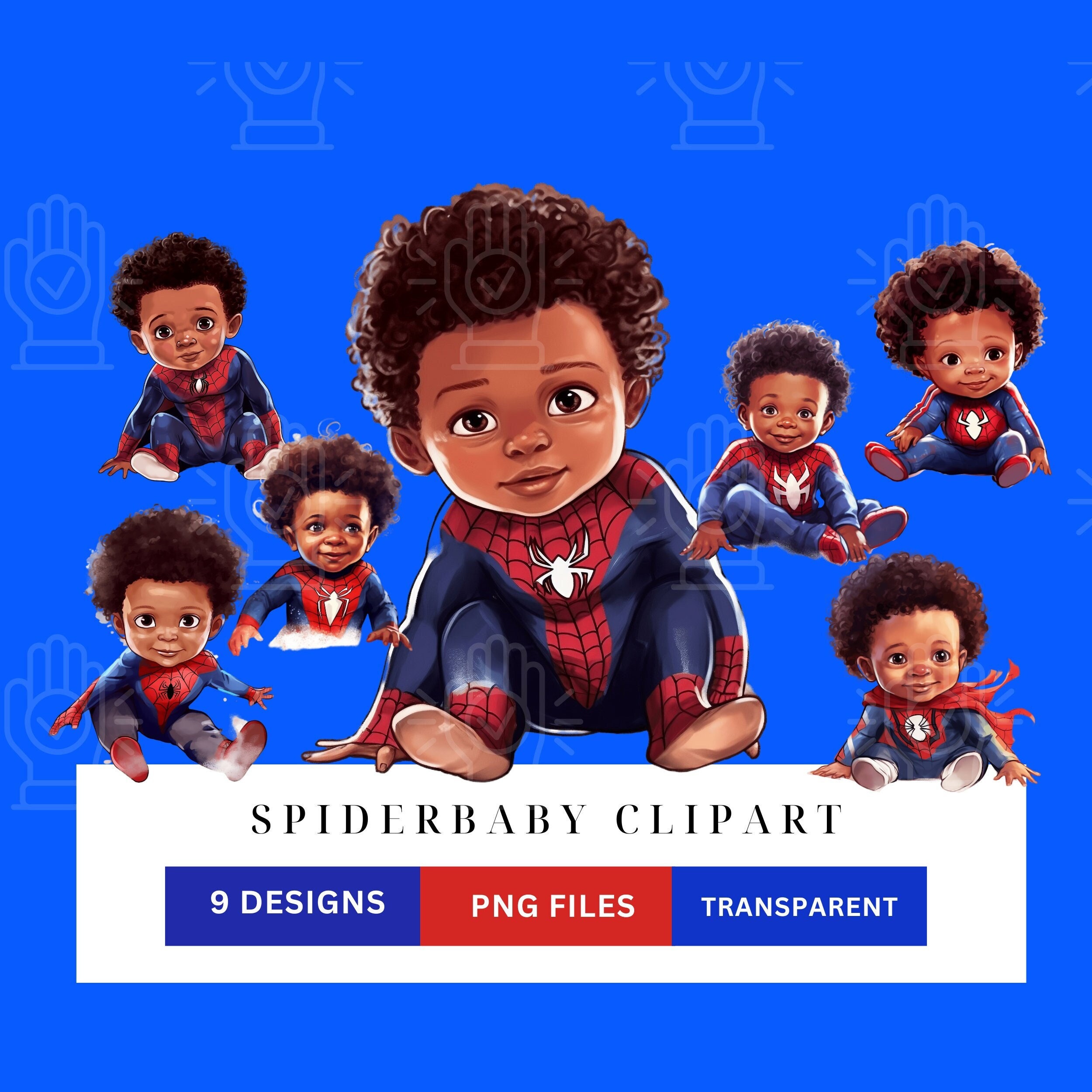 Baby Spiderman Clipart