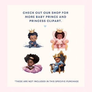 Black Baby Princess in Pastel Dress, Baby Shower Clipart, Watercolor ...