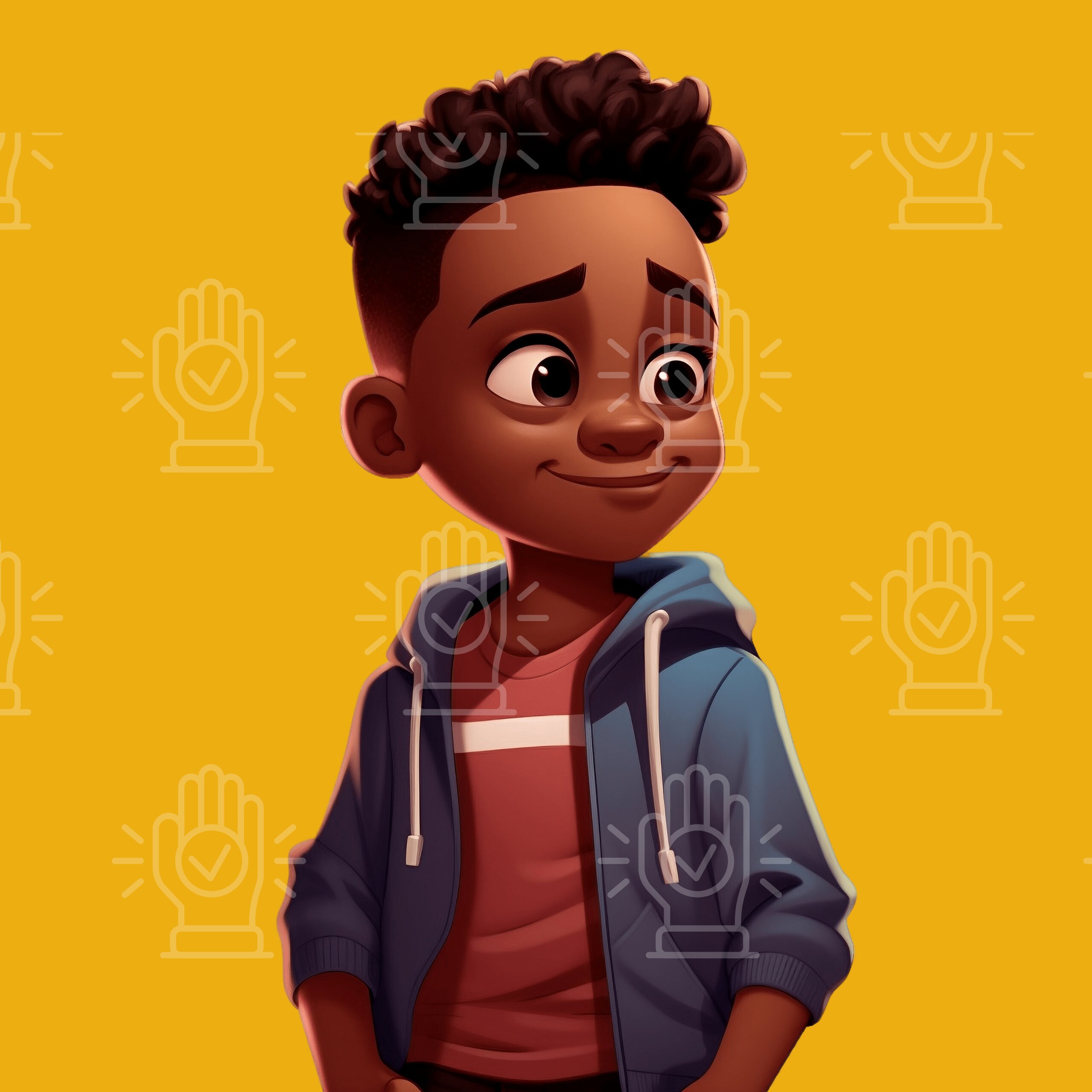 Little Black Boy Clipart 20 PNG Bundle Brown Kids Clip Art - Etsy