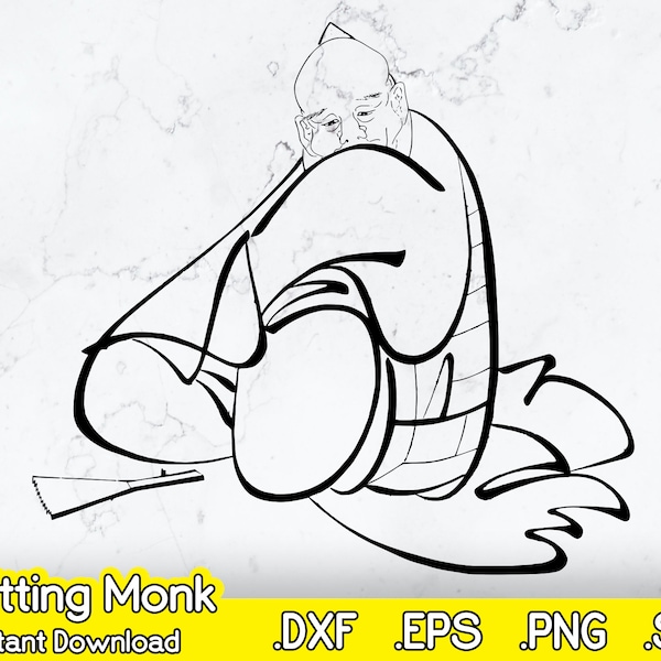 Monk Svg - Etsy
