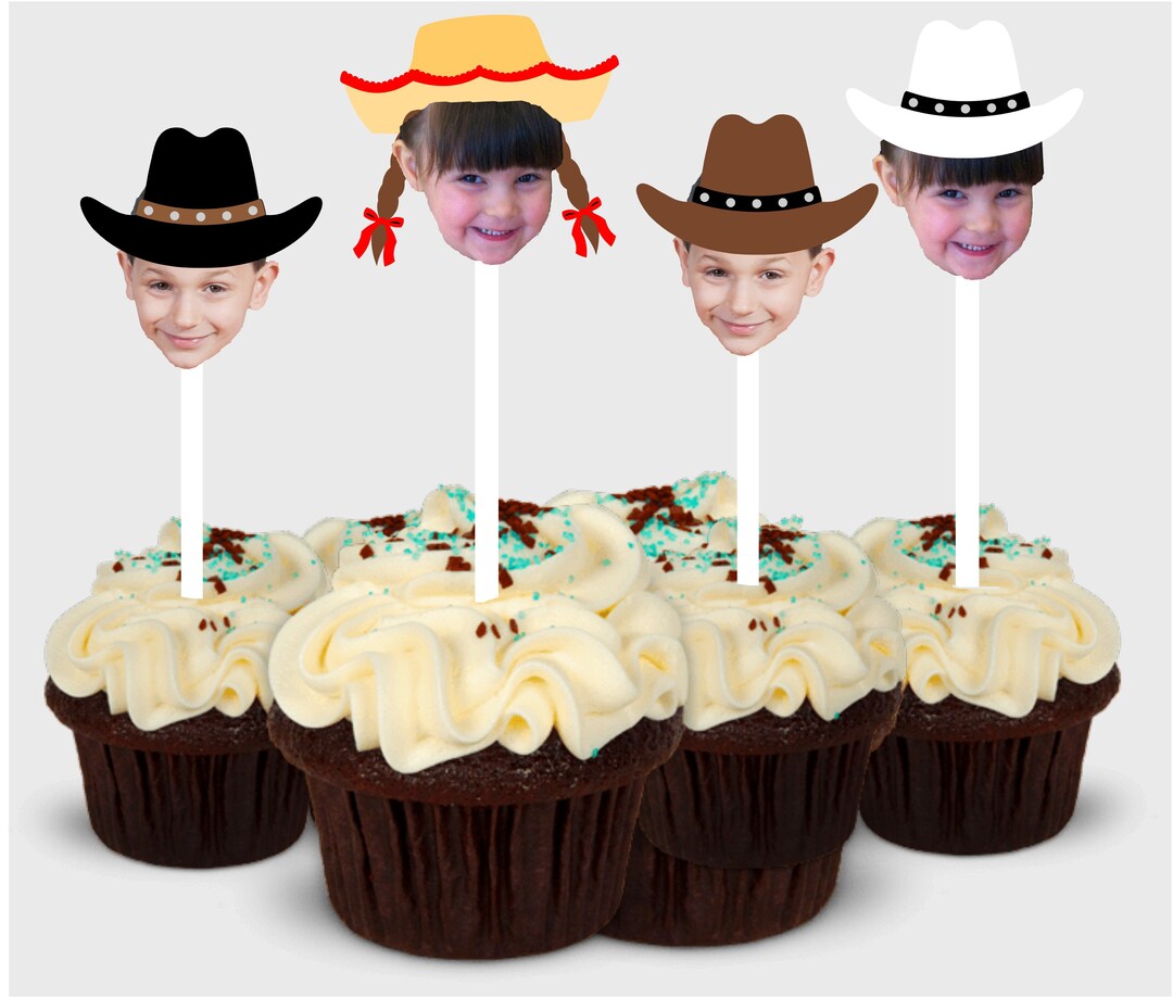 Hey Pardner Personalized Face Photo Western Cowboy Party - Etsy