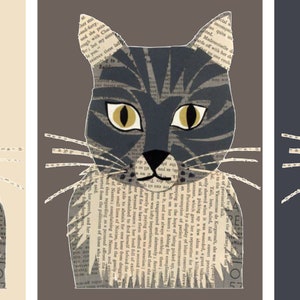 Personalized Paper-pieced Cat Collage Print, 8 X 10 Wall Art - Etsy
