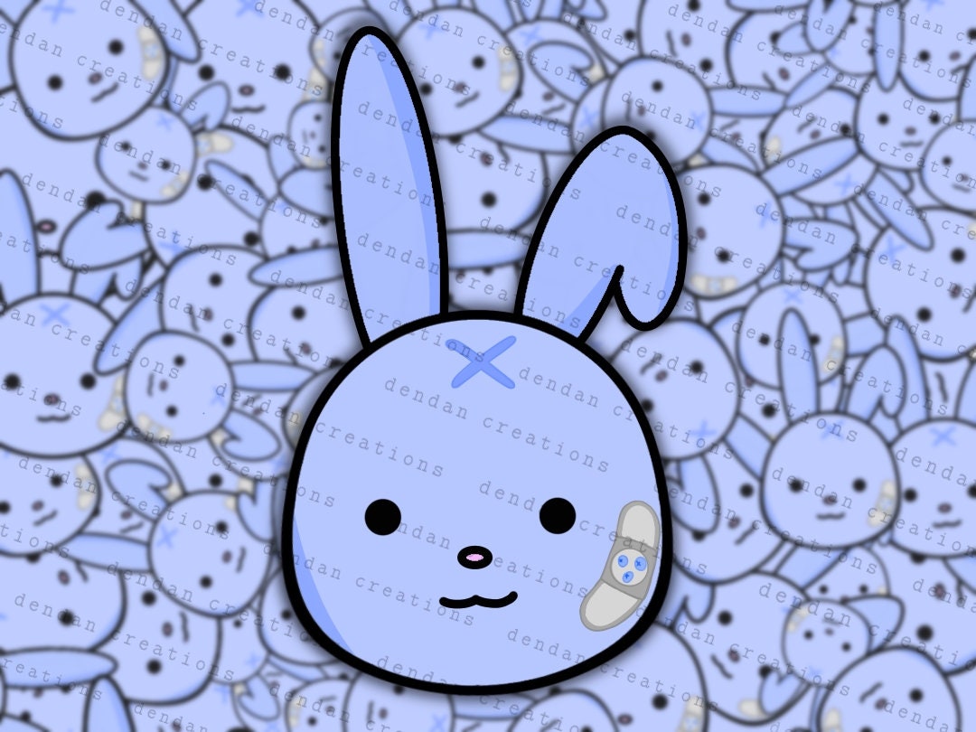 Blueberry Bunny Cute Bunny Bunny Purple Digital | Etsy