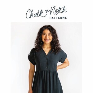 Chalk & Notch Paper Sewing Pattern: Fringe Dress and Blouse UK Sizes 4 ...