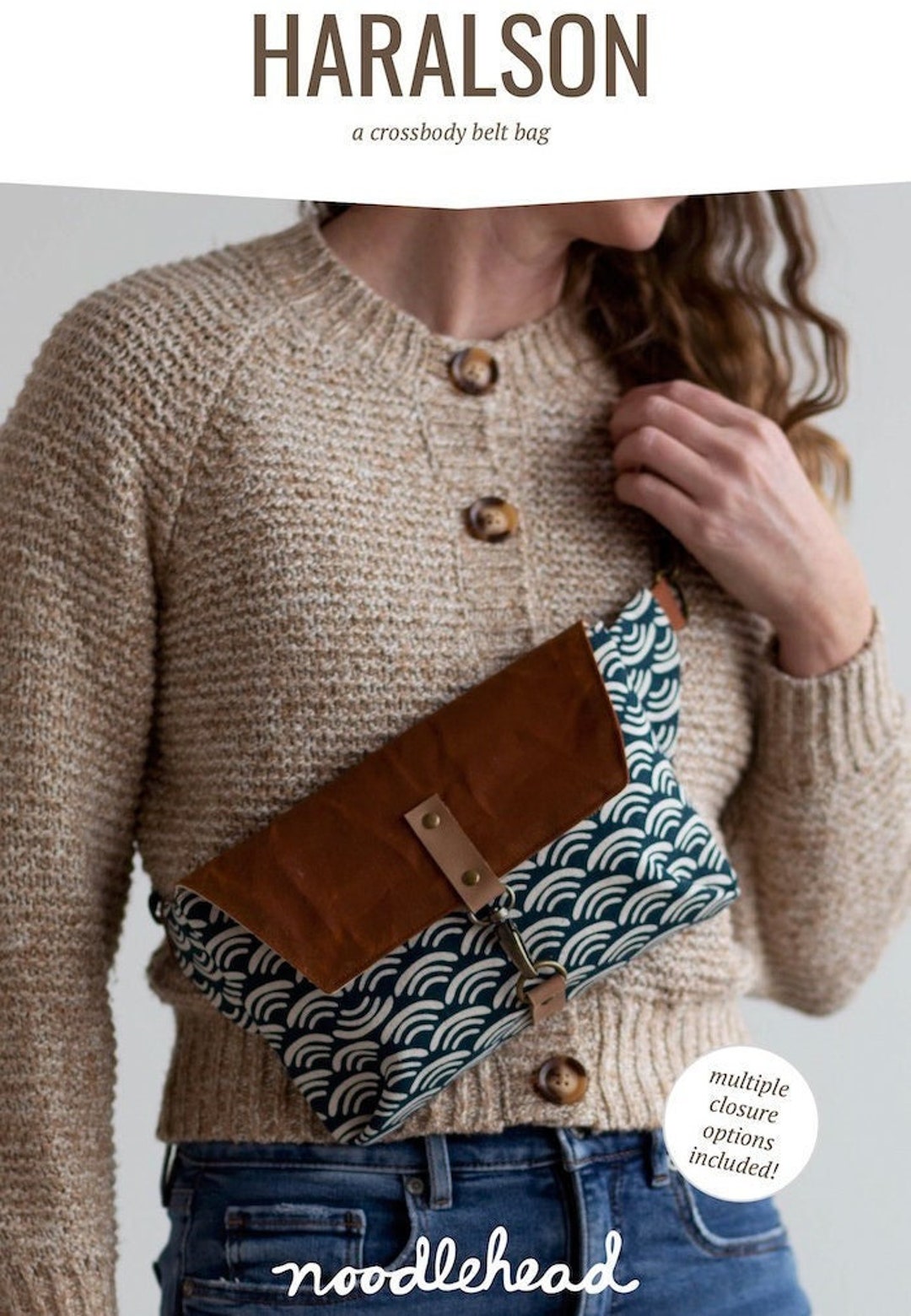Noodlehead Paper Sewing Guide: Haralson Crossbody Belt Bag - Etsy