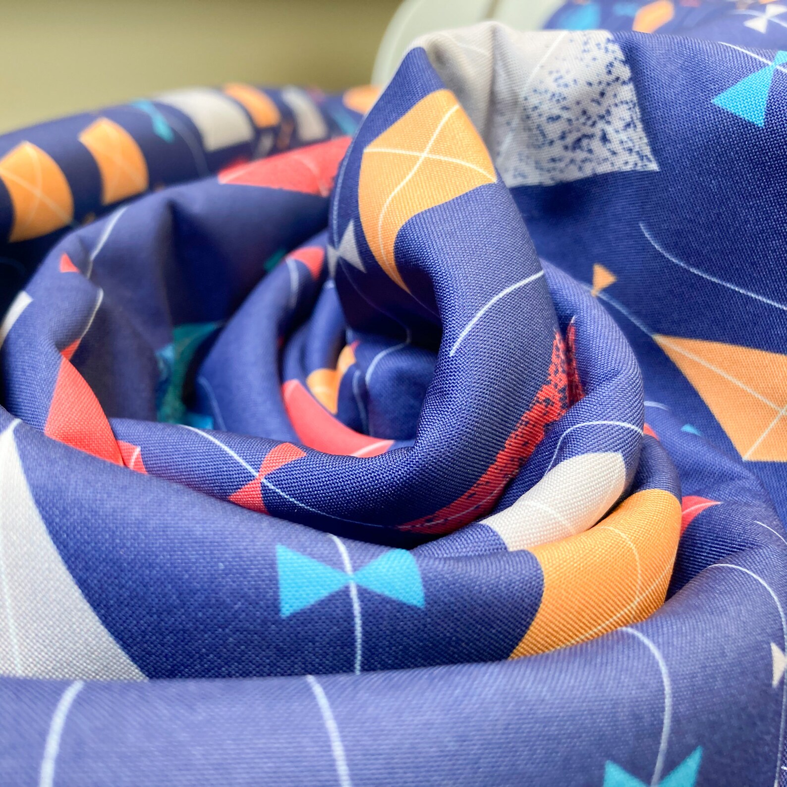 Softshell Fabric With Fleece Back and Colourful Kite Print on - Etsy UK