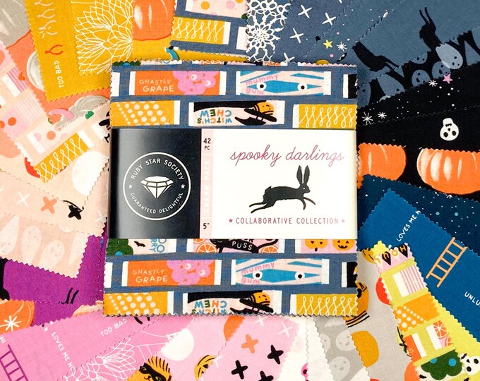 Ruby Star Society 'jolly Darlings' Quilting Cotton Charm Pack - Etsy