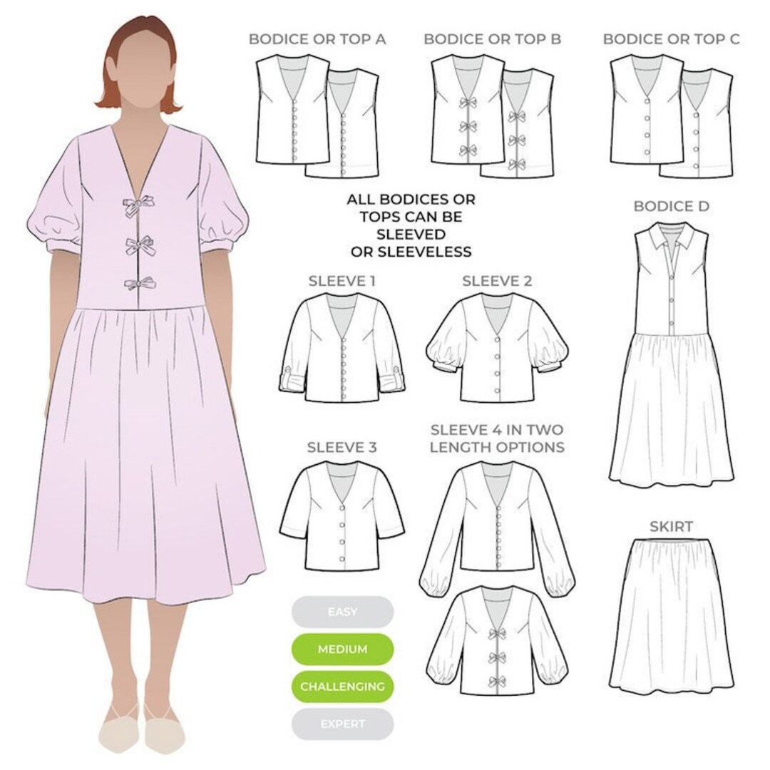 Style Arc Paper Sewing Pattern: Porter Woven Pack - Etsy