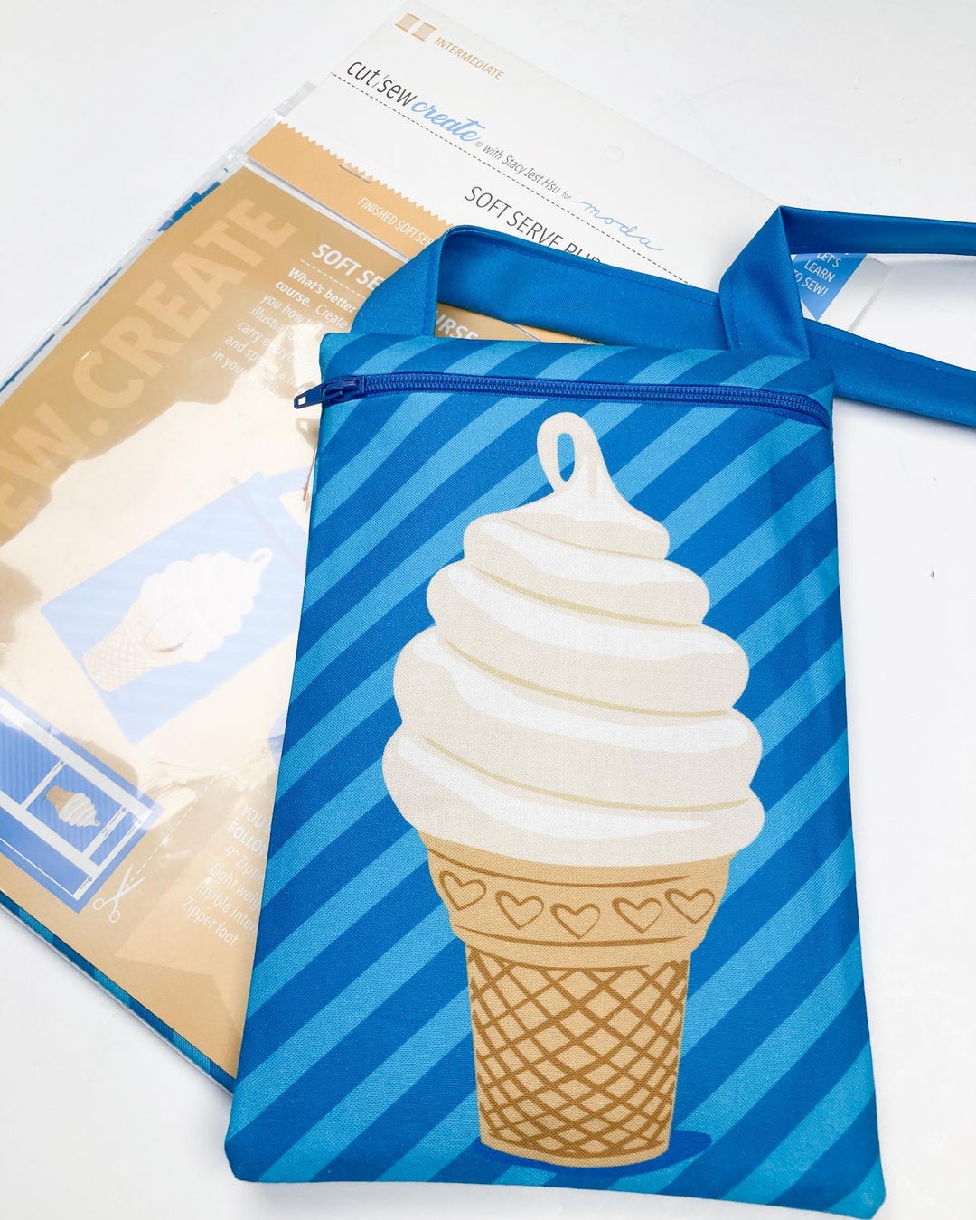 Ice Cream Bag Fabric Panel: Sew Your Own Shoulder Bag - Etsy