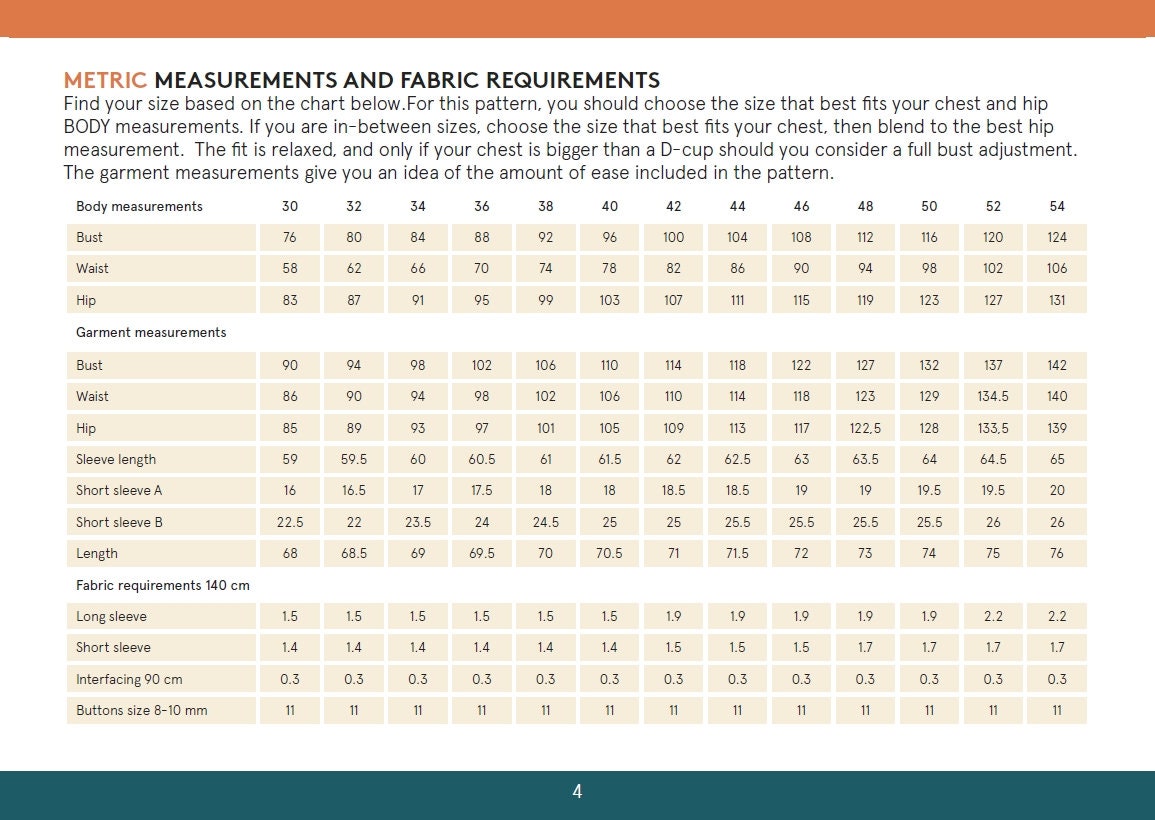 Wardrobe by Me Paper Sewing Pattern: Anna Shirt UK Sizes 4-28 - Etsy UK