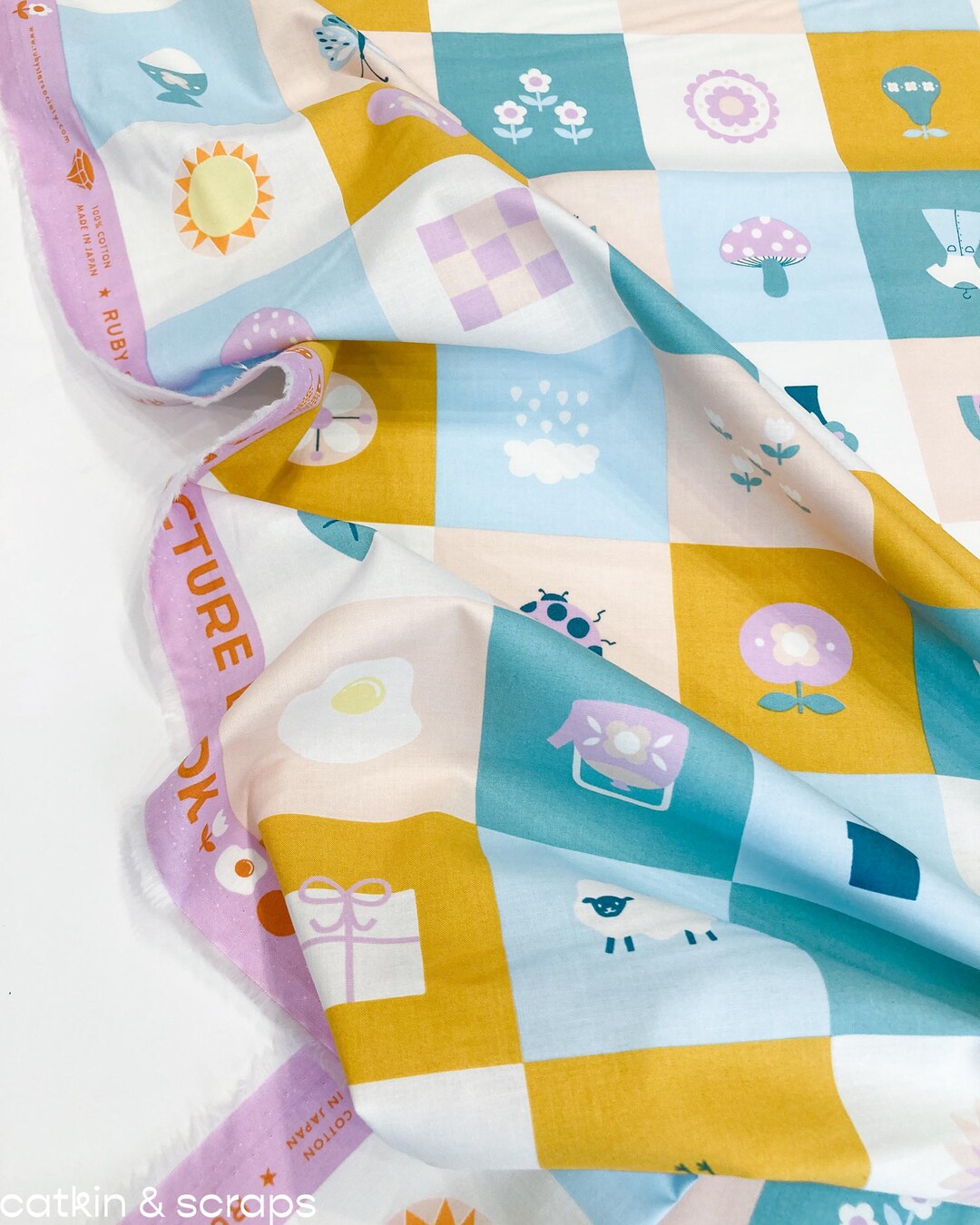 Ruby Star Society 'picture Book' Quilting Cotton 'memory Cards' in ...