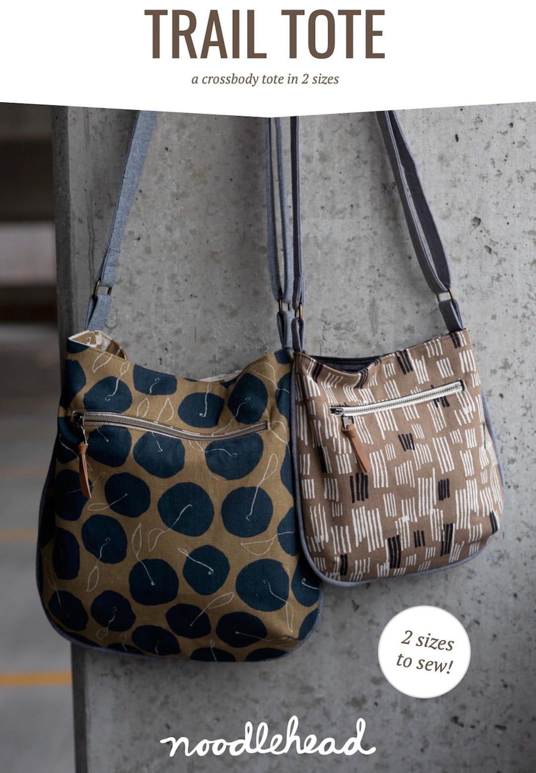 Noodlehead Paper Sewing Pattern: Trail Tote - Etsy