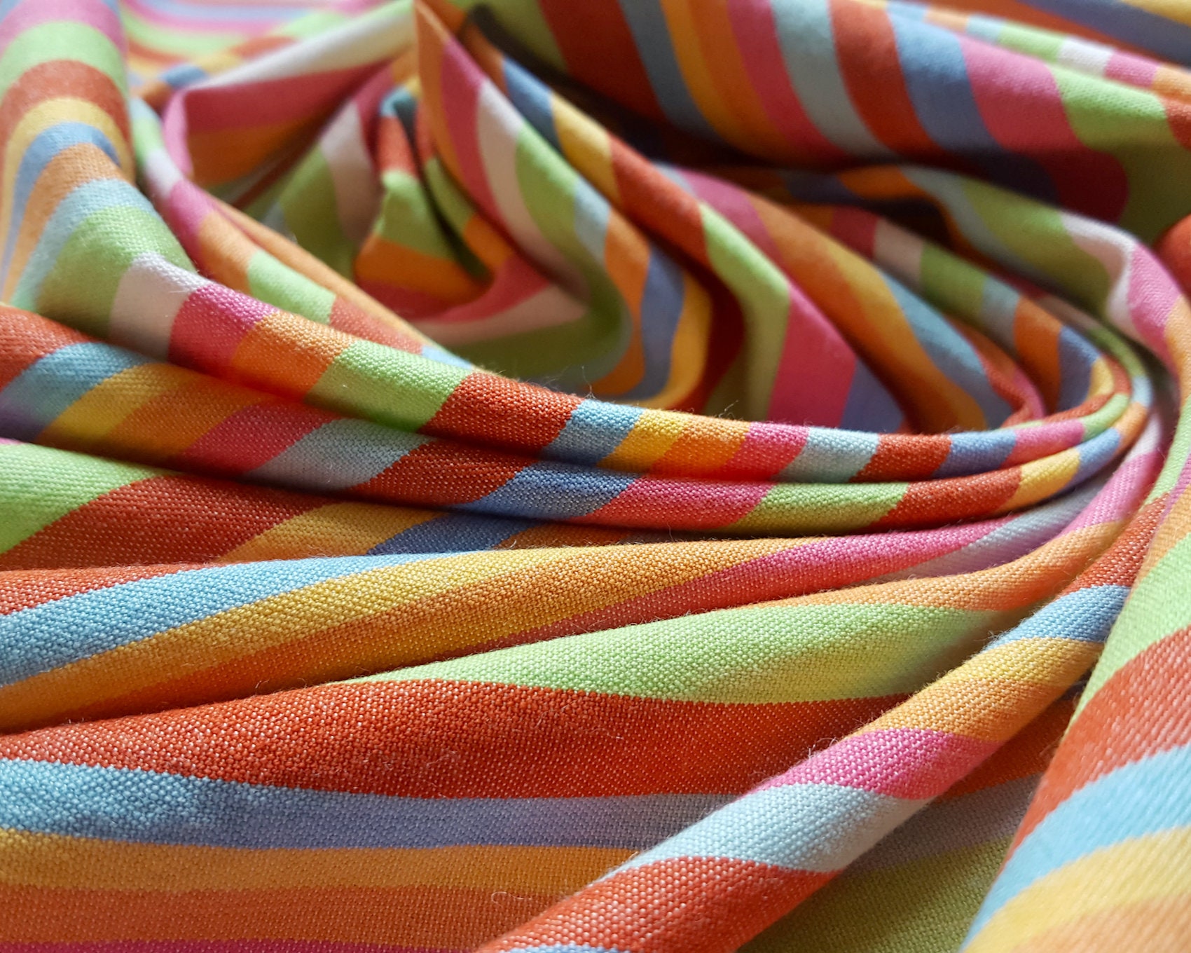 Visual Arts Fabric Organic Cotton and Bamboo Handwoven Crossweave ...