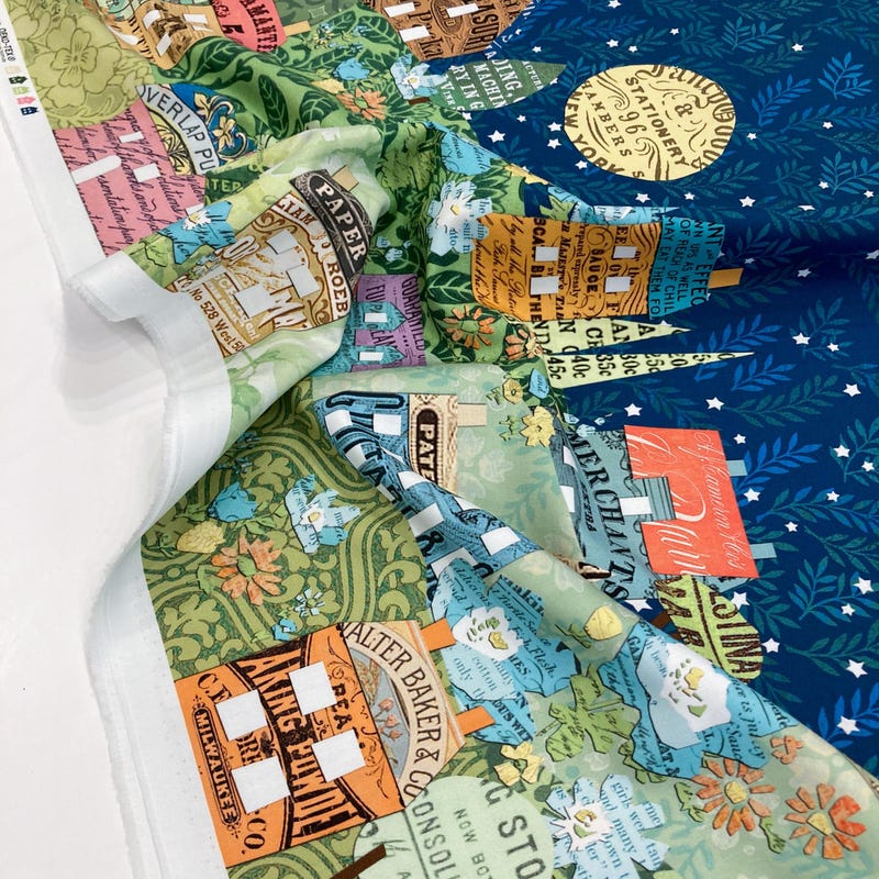 Novelty Houses Fabric - Etsy UK
