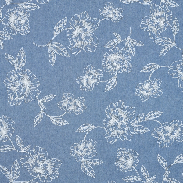 Floral Chambray Fabric - Etsy