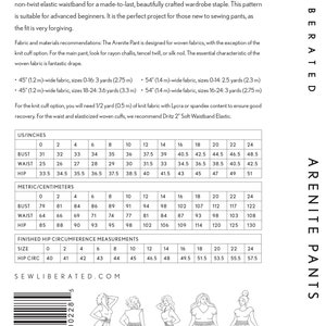Sew Liberated Paper Sewing Pattern: Arenite Pants - Etsy