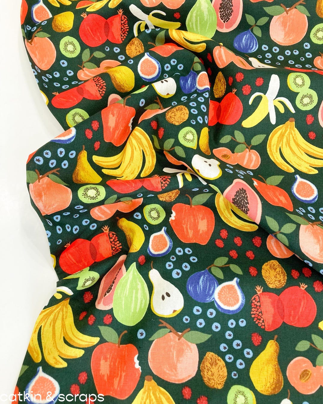 Rifle Paper Co. 'orchard' Cotton & Linen Canvas 'fruit Stand' in Hunter ...