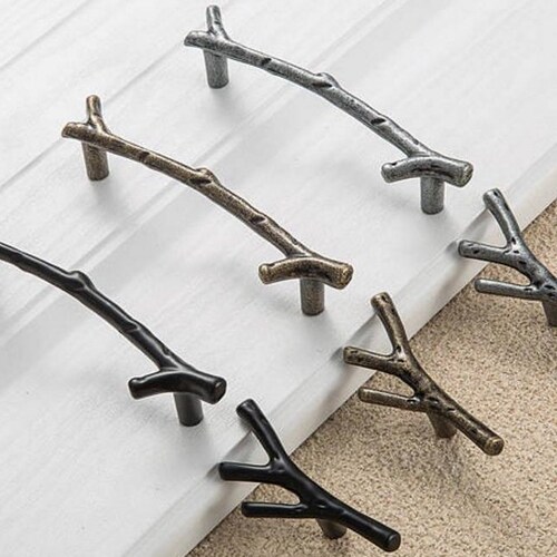 Dresser Knobs Pulls Branch Drawer Knobs Pulls Handles Black - Etsy