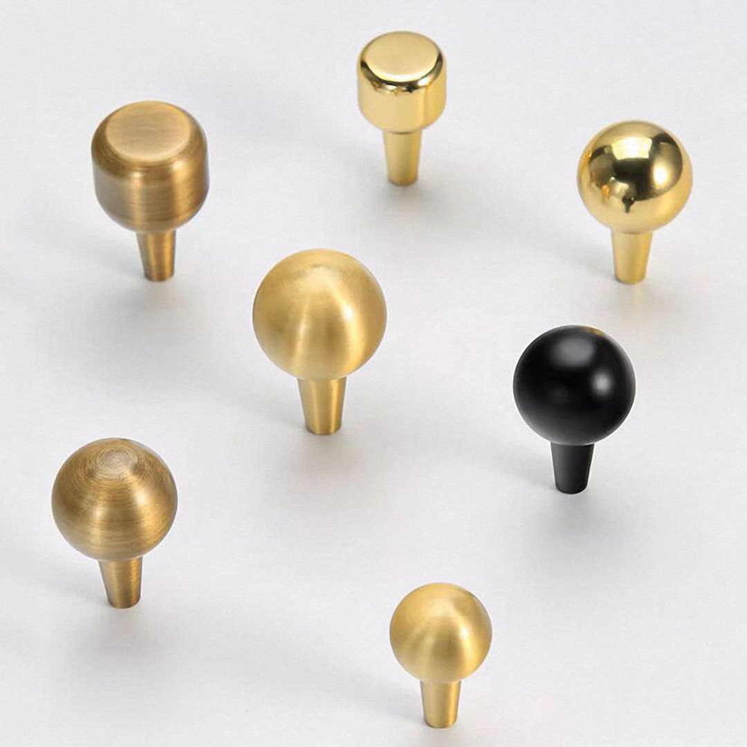Octagon Brass Knobs Pull Kitchen Cabinet Pulls Knobs Drawer Knobs Handles Dresser Knobs Pulls ...
