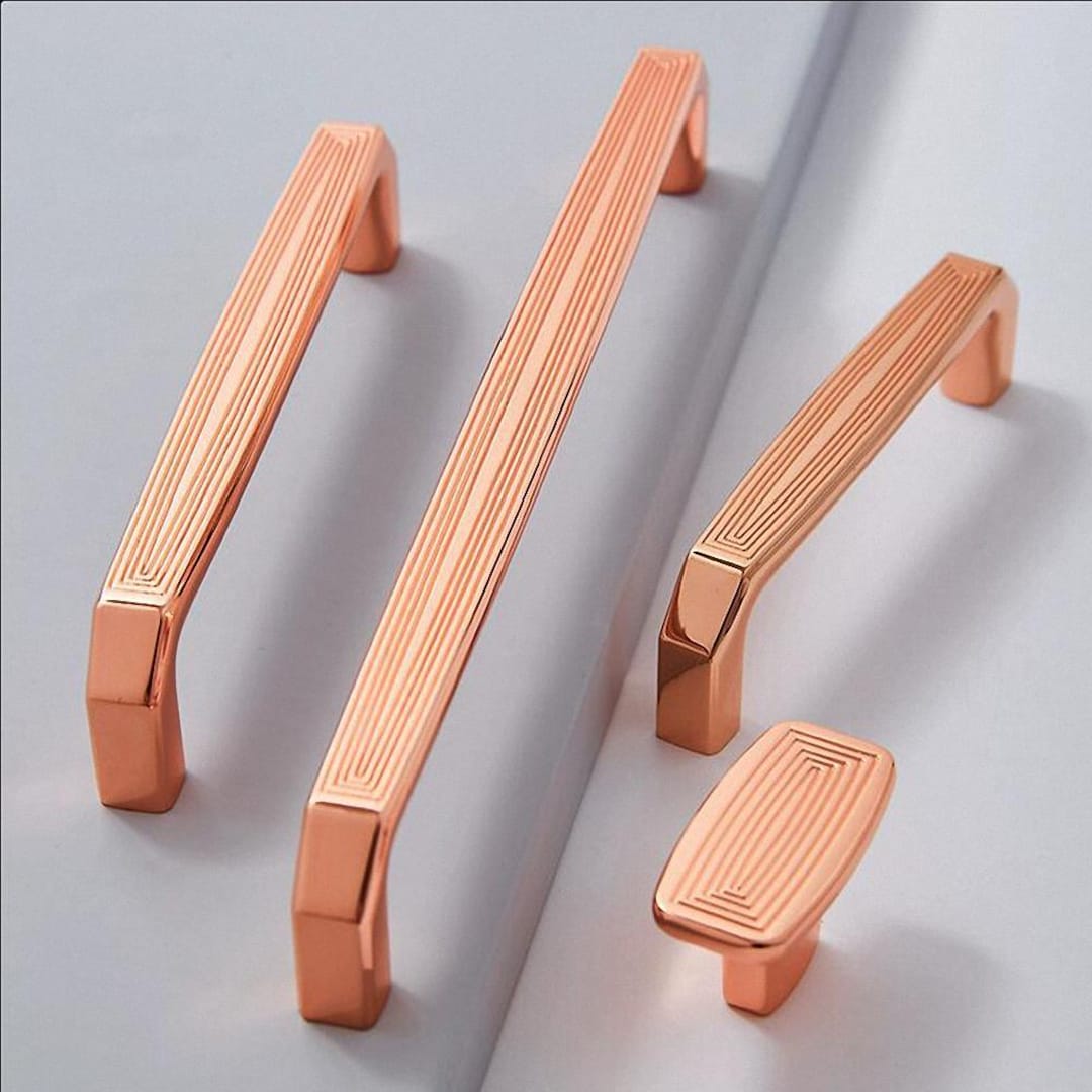 Rose Gold Drawer Handles Knobs Dresser Drawer Handles Pulls Cabinet ...