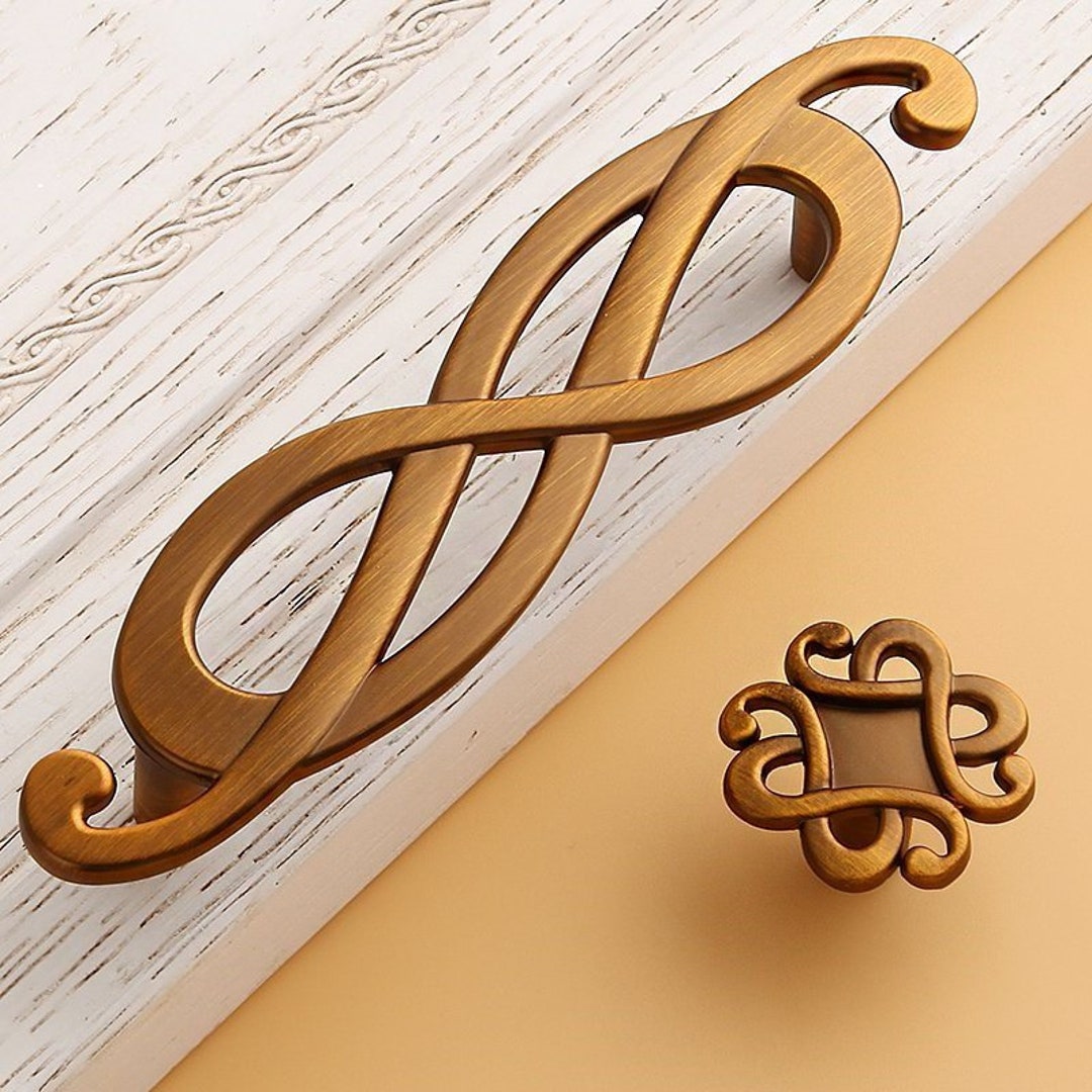Unique Kitchen Cabinet Handles Pulls Knobs Coffee Bronze Dresser Drawer ...