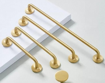 Kitchen Cabinet Knobs Handles Brass Pulls Knobs Dresser Drawer Pulls Handles Wardrobe Door ...