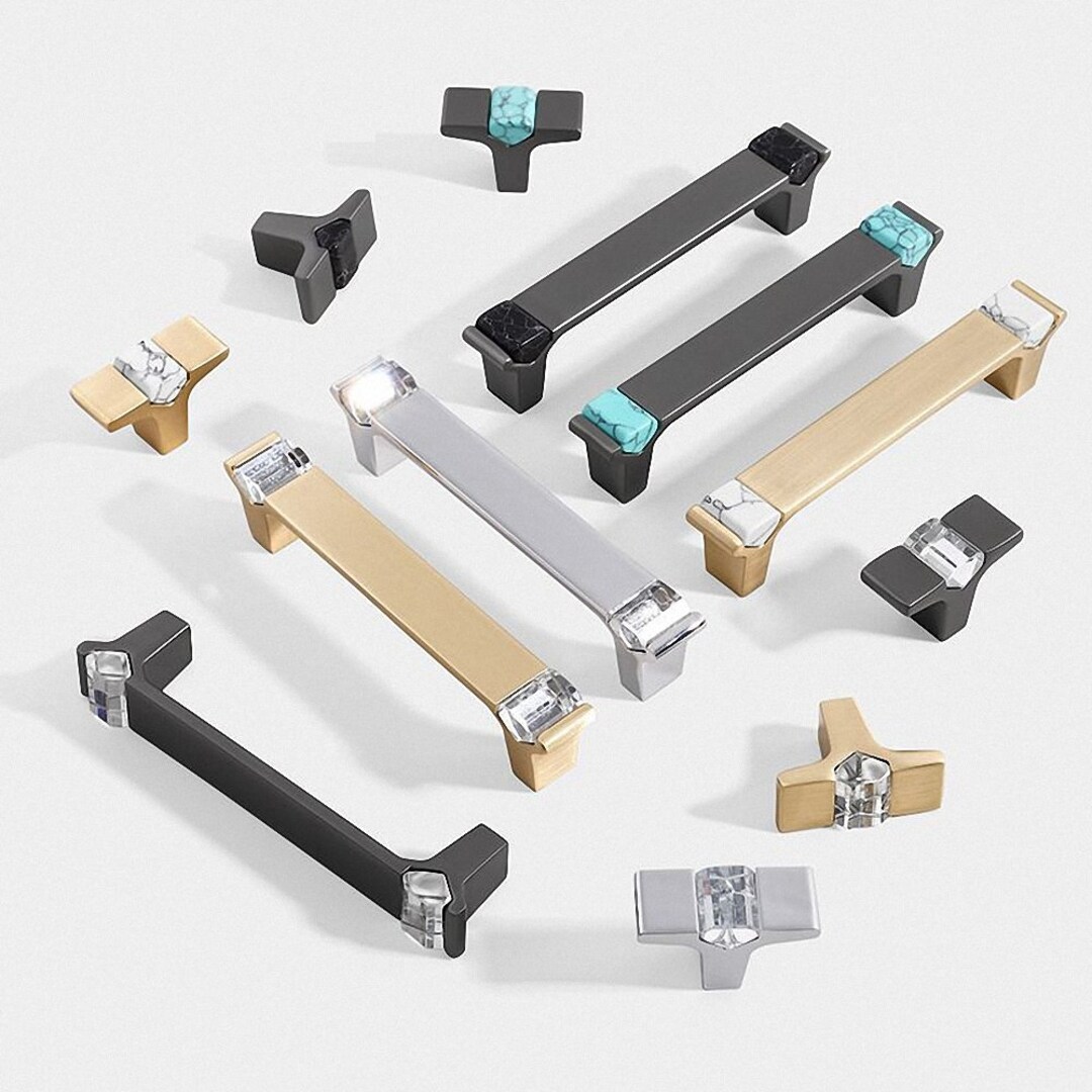 Crystal Diamond Cabinet Handles Pulls Drawer Pulls Knobs Wardrobe ...