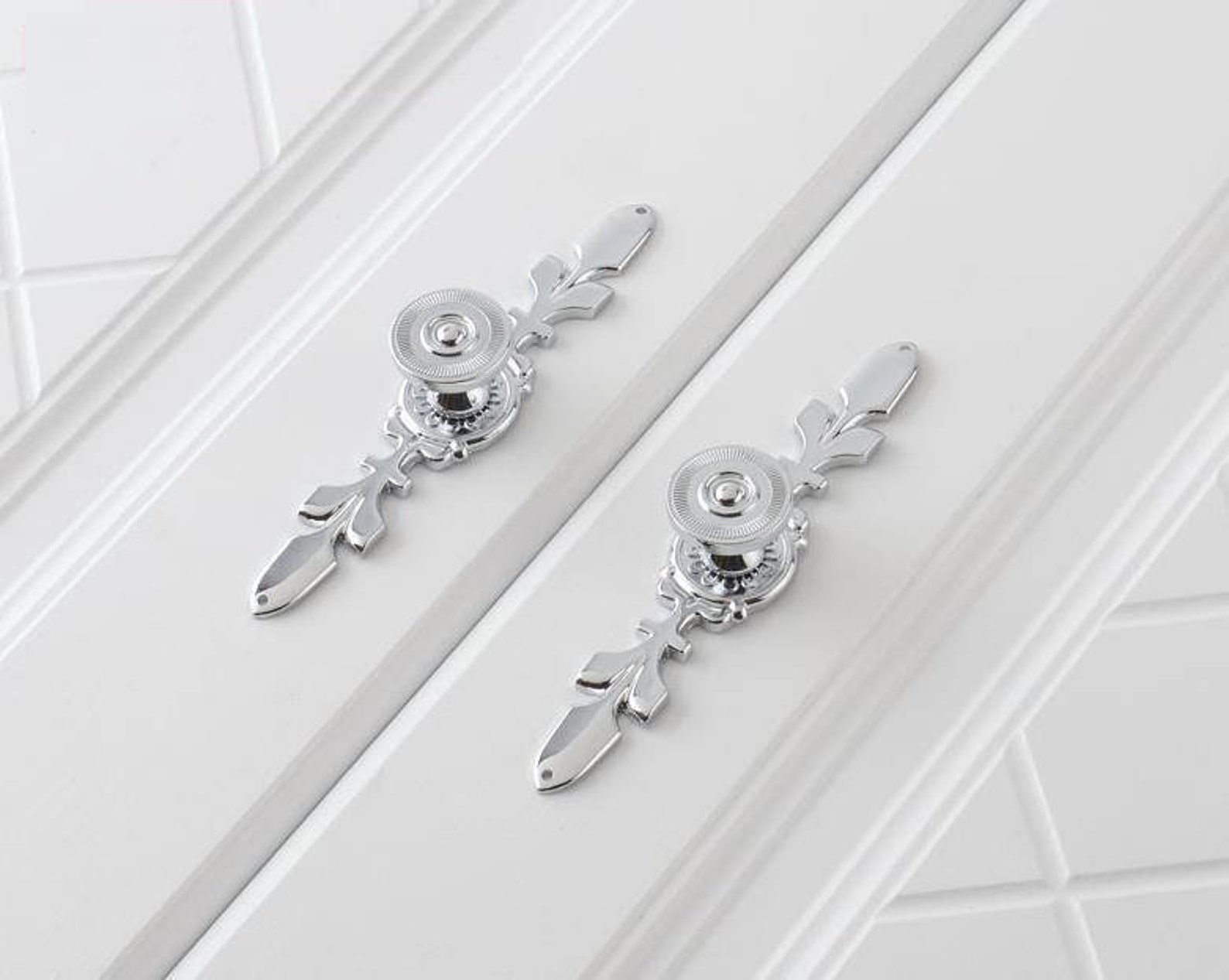 Silver Dresser Knob Pull Drawer Knobs Pulls Handles Rustic - Etsy