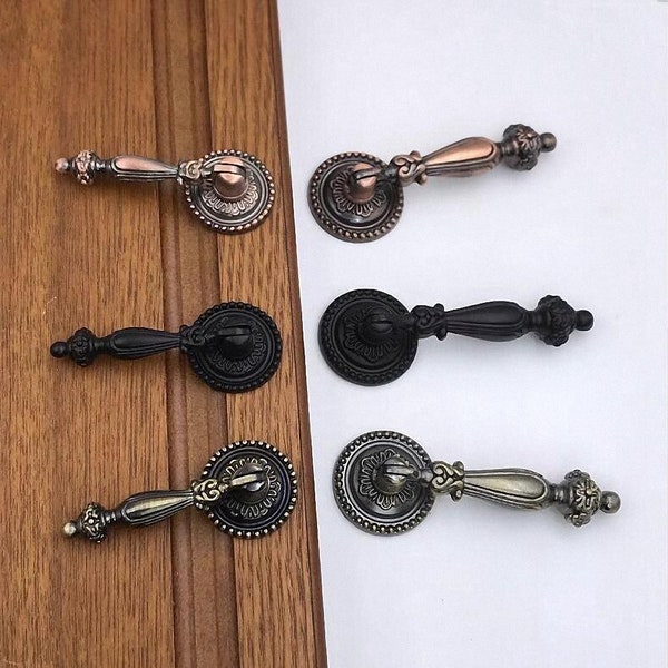 Black Drop Cabinet Handles - Etsy