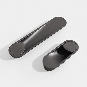 Slotted Embedded Concealed Handle Pulls Wardrobe Handles Knobs Zinc ...
