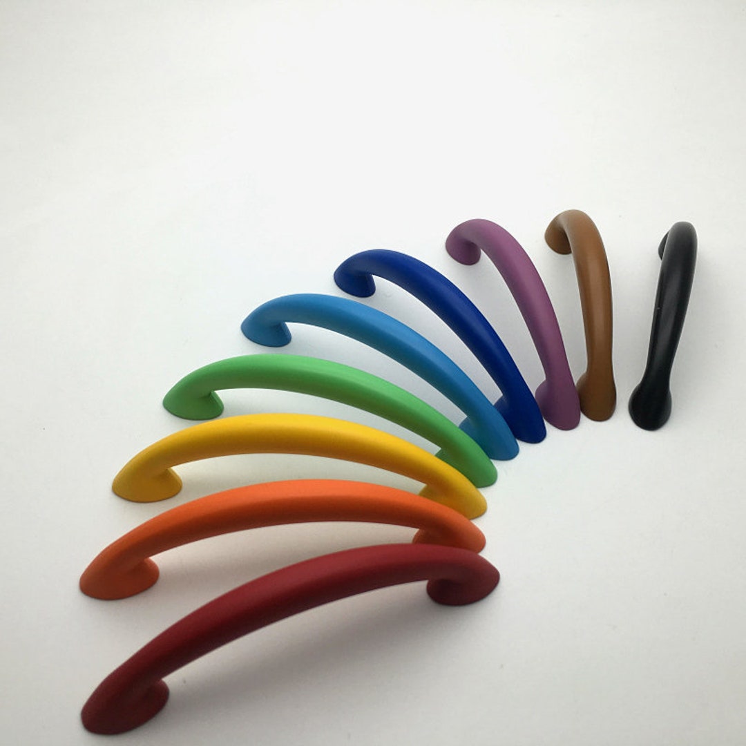 2.5 Colorful Handles Drawer Pull Handles Matte Dresser Knobs Kids Pulls ...