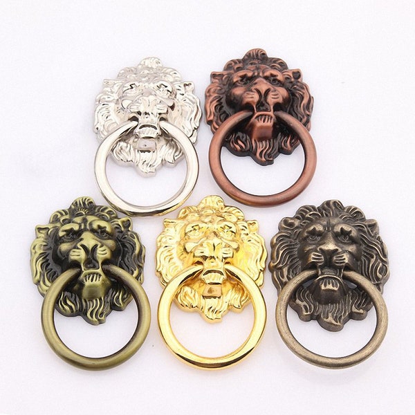 Lion Knocker Drawer Pull - Etsy