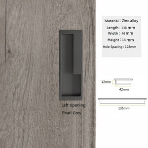 Slotted Embedded Concealed Handle Pulls Wardrobe Handles Knobs Zinc ...