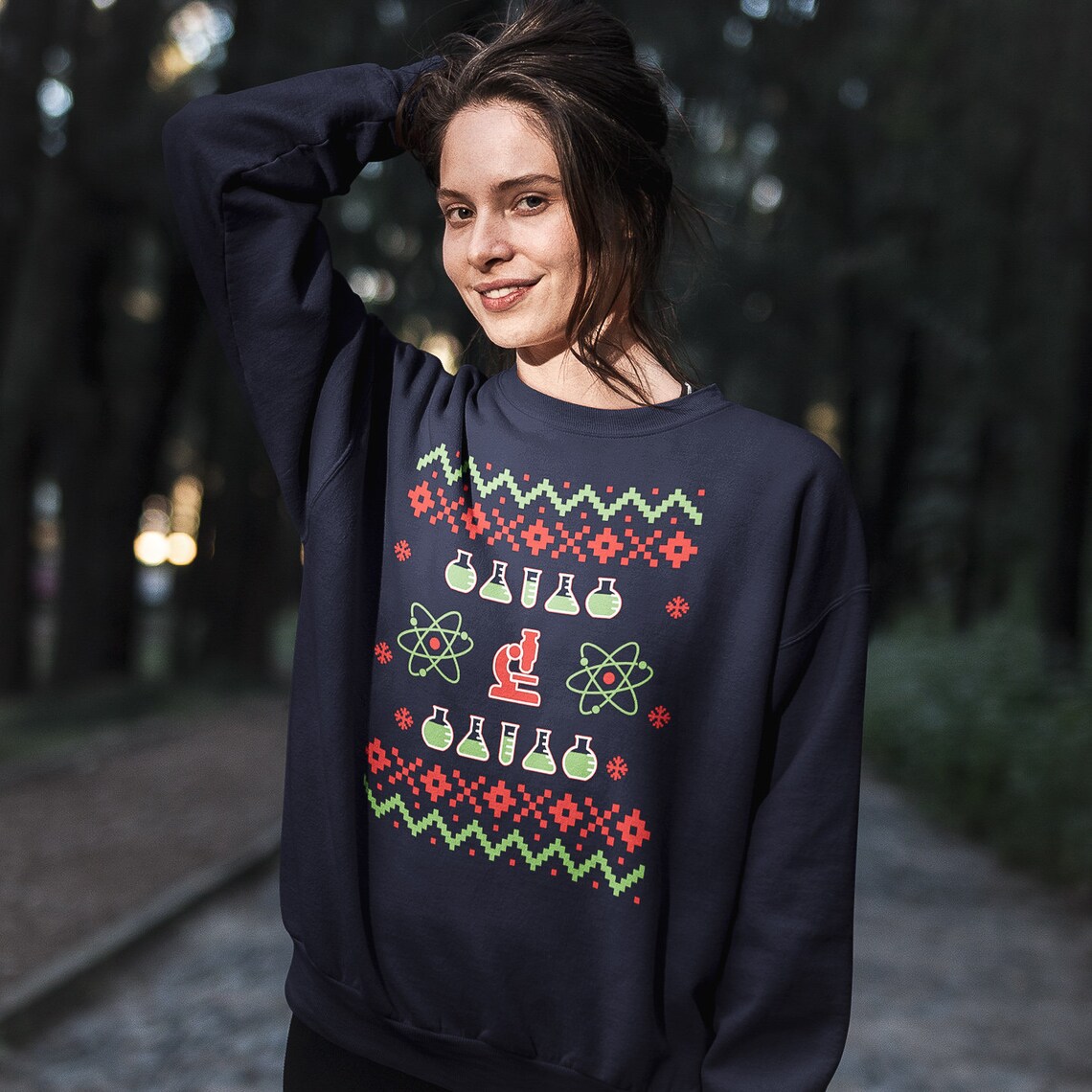 Ugly Science Christmas Sweatshirt. Ugly Christmas Sweater. | Etsy