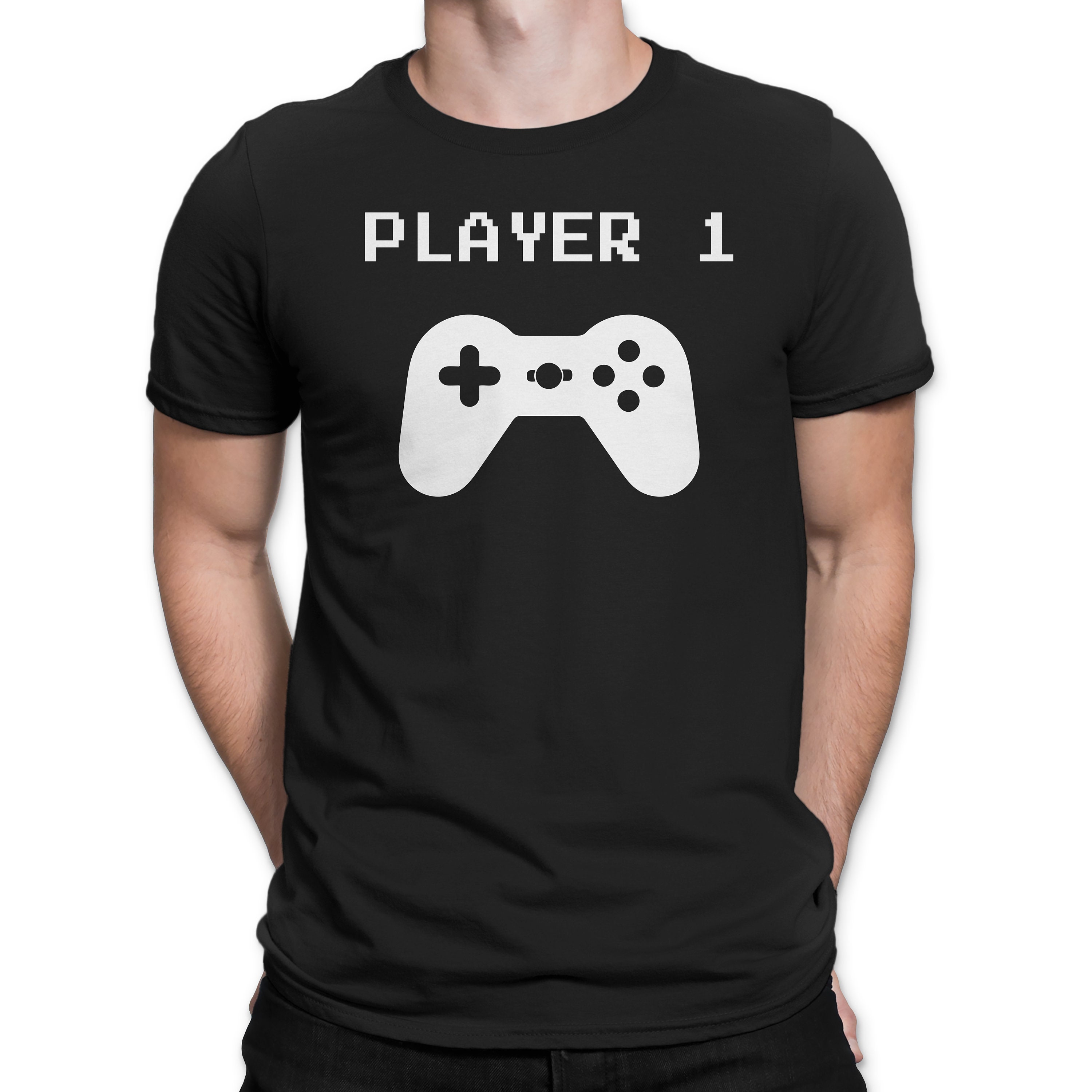 Player 1 Player 2 T-Shirt. Player 1 Shirt. Gamer Family - Etsy España