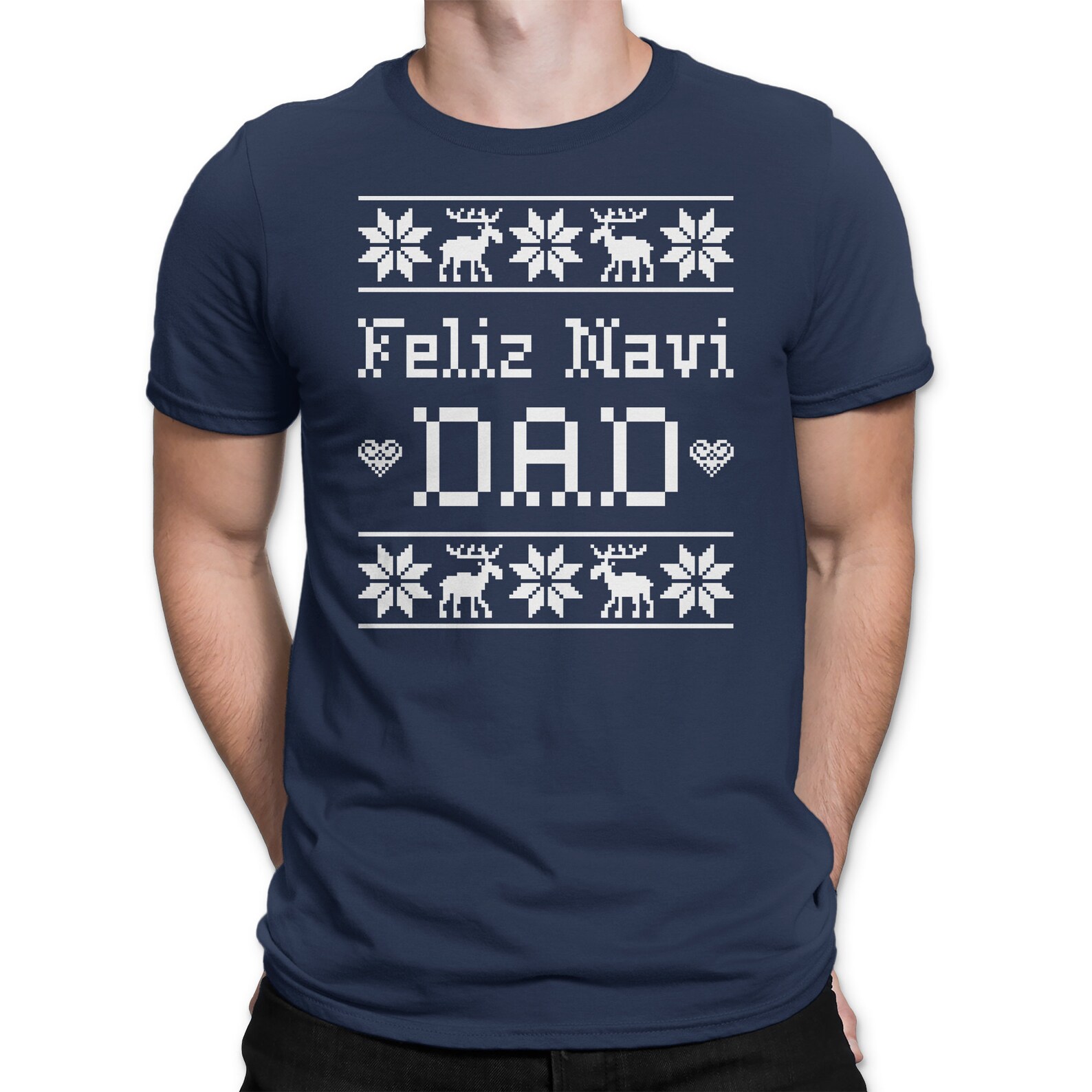 Feliz Navi Dad T-shirt. Dad Christmas Shirt. Feliz Navidad - Etsy
