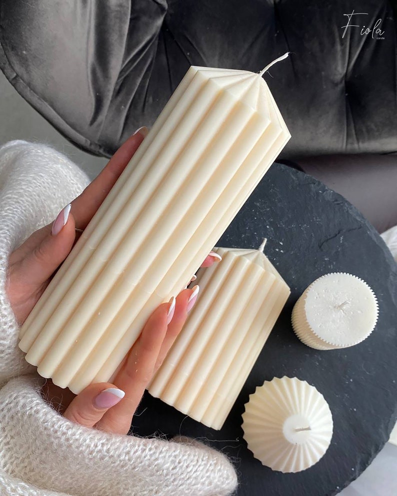 Column Candle, Pillar Candle, Large Candle, Decorative Candle, Gift for ...