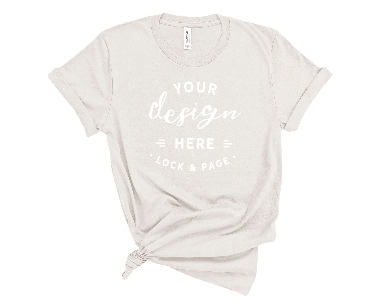 Vintage White Bella Canvas 3001 T-shirt Mockup Simple Plain - Etsy