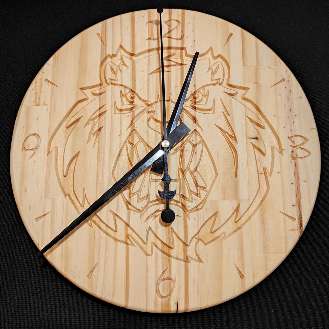 Wall Clock, Wooden Clock, Beaver, Design Clock, Christmas Gift ...