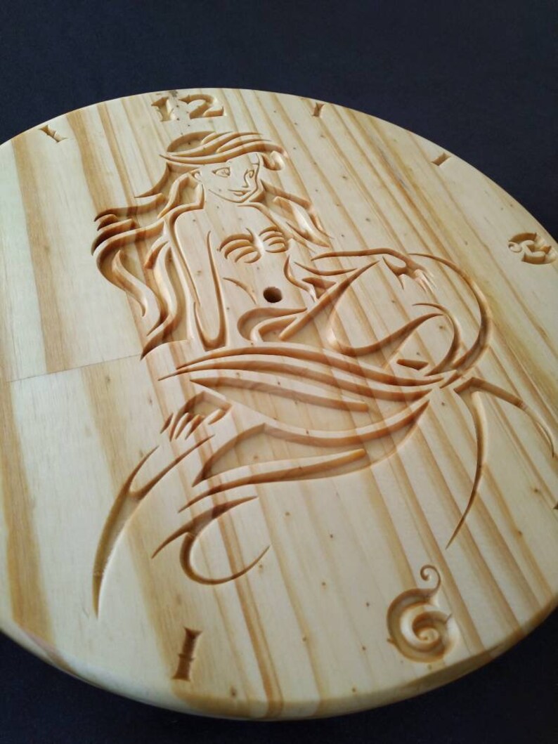 Maori Mermaid Wood Wall Clock Christmas Gift Original Gift - Etsy
