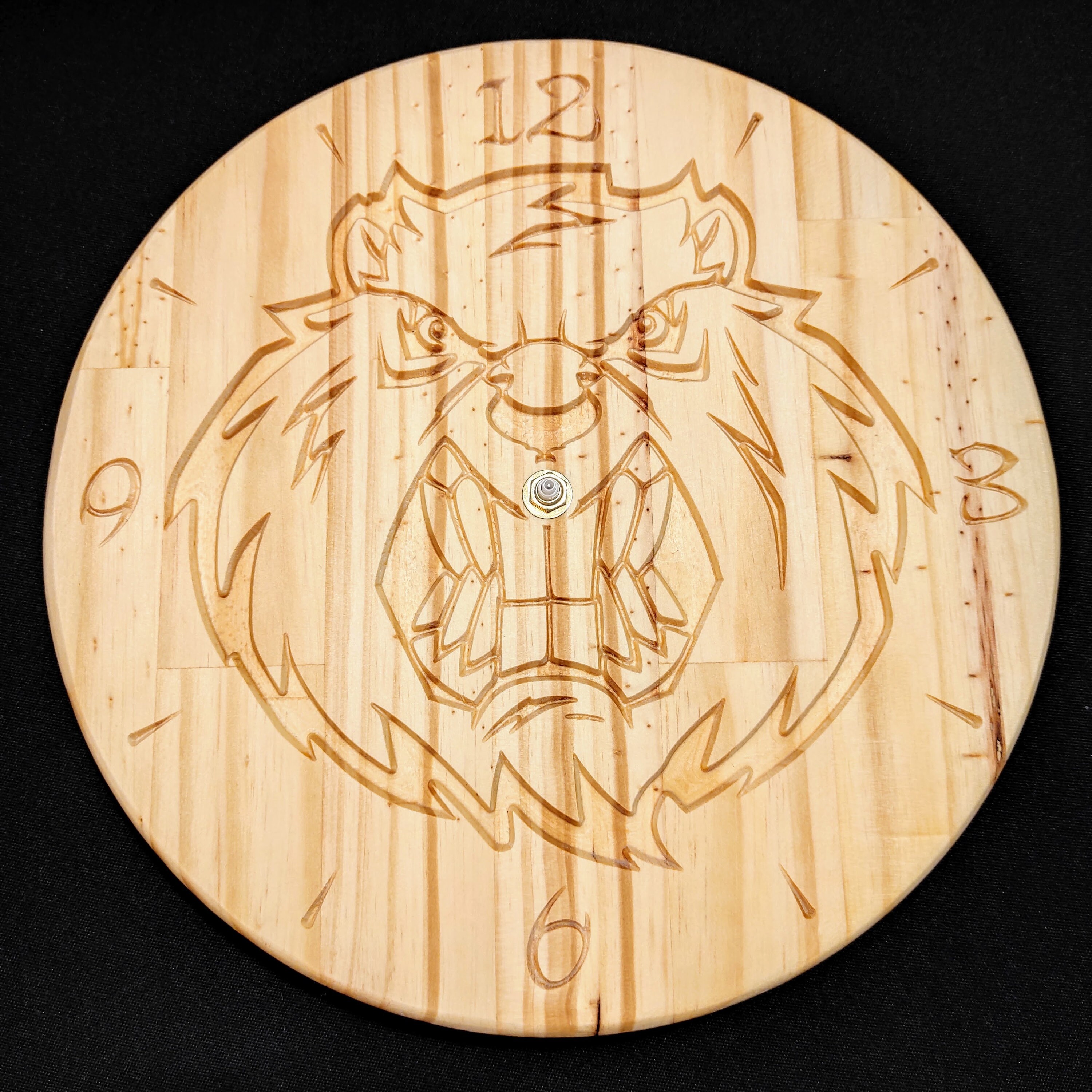 Wall Clock, Wooden Clock, Beaver, Design Clock, Christmas Gift ...